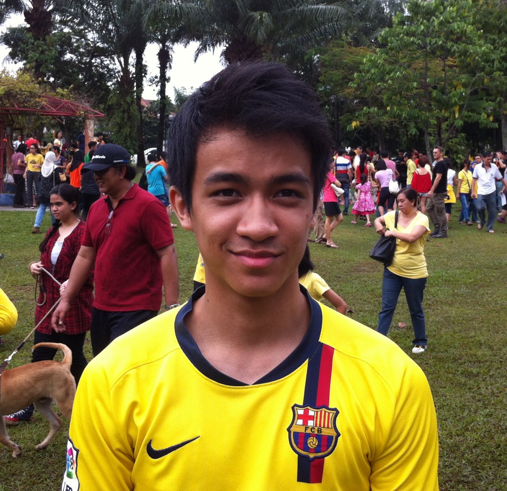 I’m Malay and I’m touching a dog for science