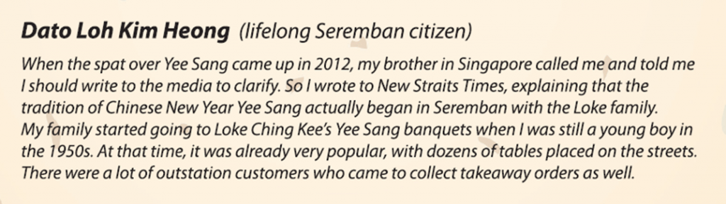 Singapore didn’t invent CNY Yee Sang, this Seremban man did!