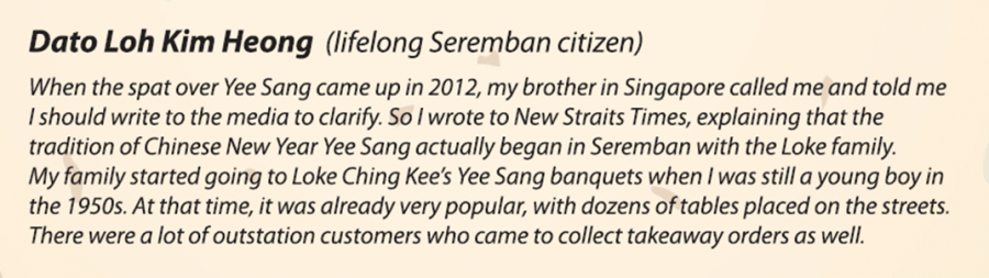 Singapore didn’t invent CNY Yee Sang, this Seremban man did!