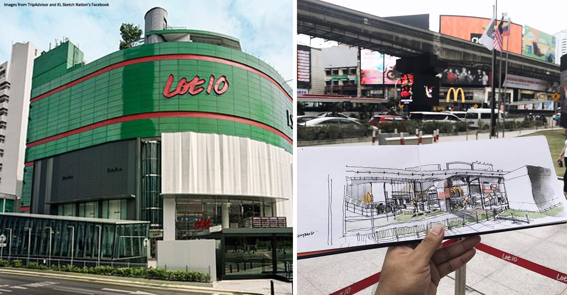Malaysian urban sketchers chased away by authorities for drawing Lot 10 ...