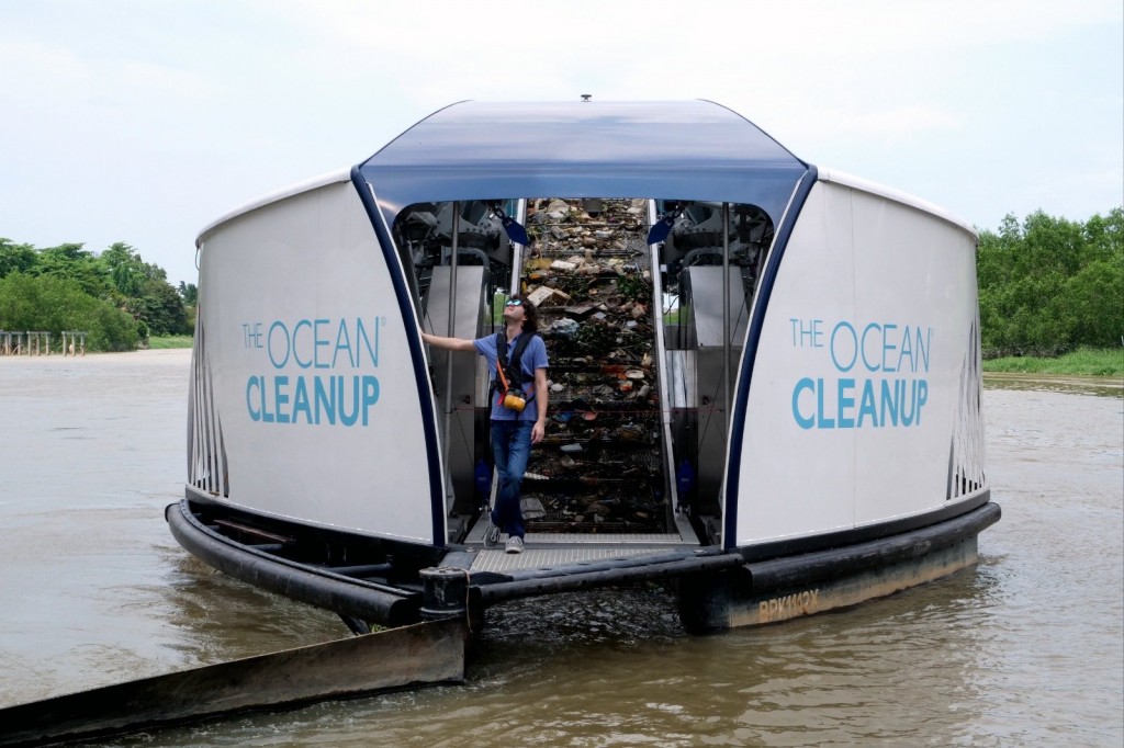 This weird-looking boat is single-handedly cleaning up the Klang river