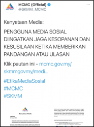 Netizens found MCMC tweets from 2013. And they are hilariously offensive