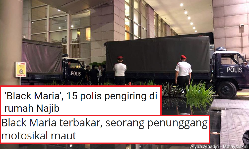 Actually hor, why are PDRM trucks called Black Maria?
