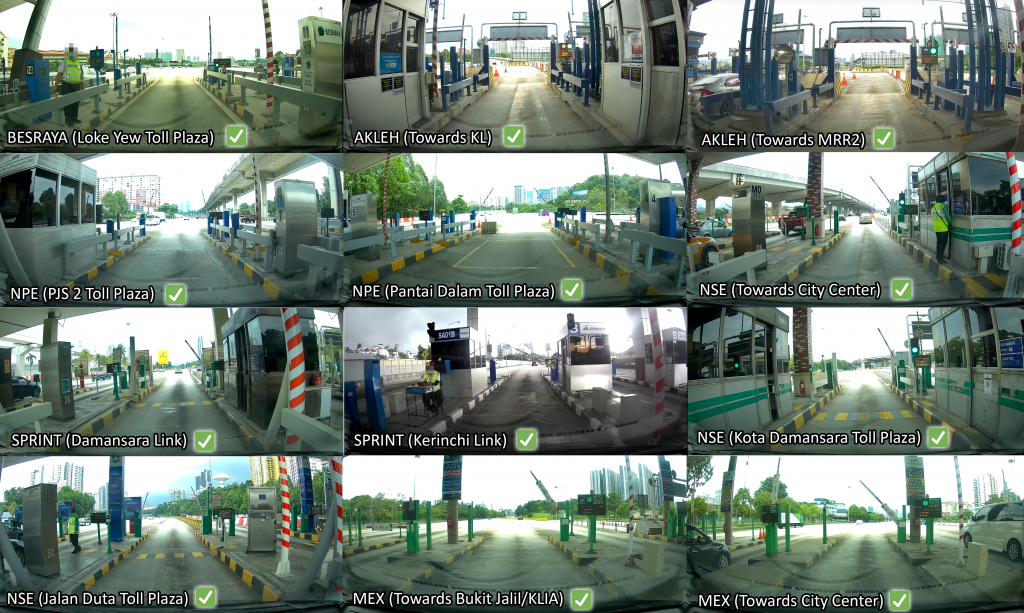 We drove through 12 RFID lanes. Guess how many times we got stuck?