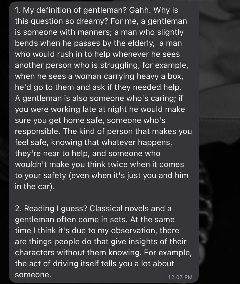 Malaysians define what it means to be a gentleman