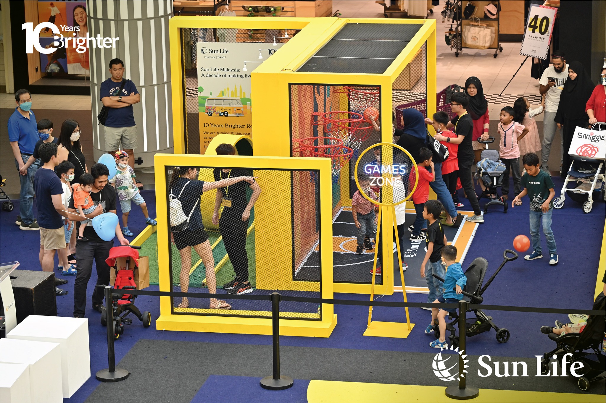 Sun Life launched its 10th Anniversary celebration with games ...