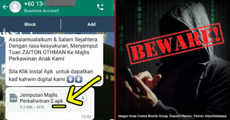 Whatsapp wedding invitation scam reveals your bank details
