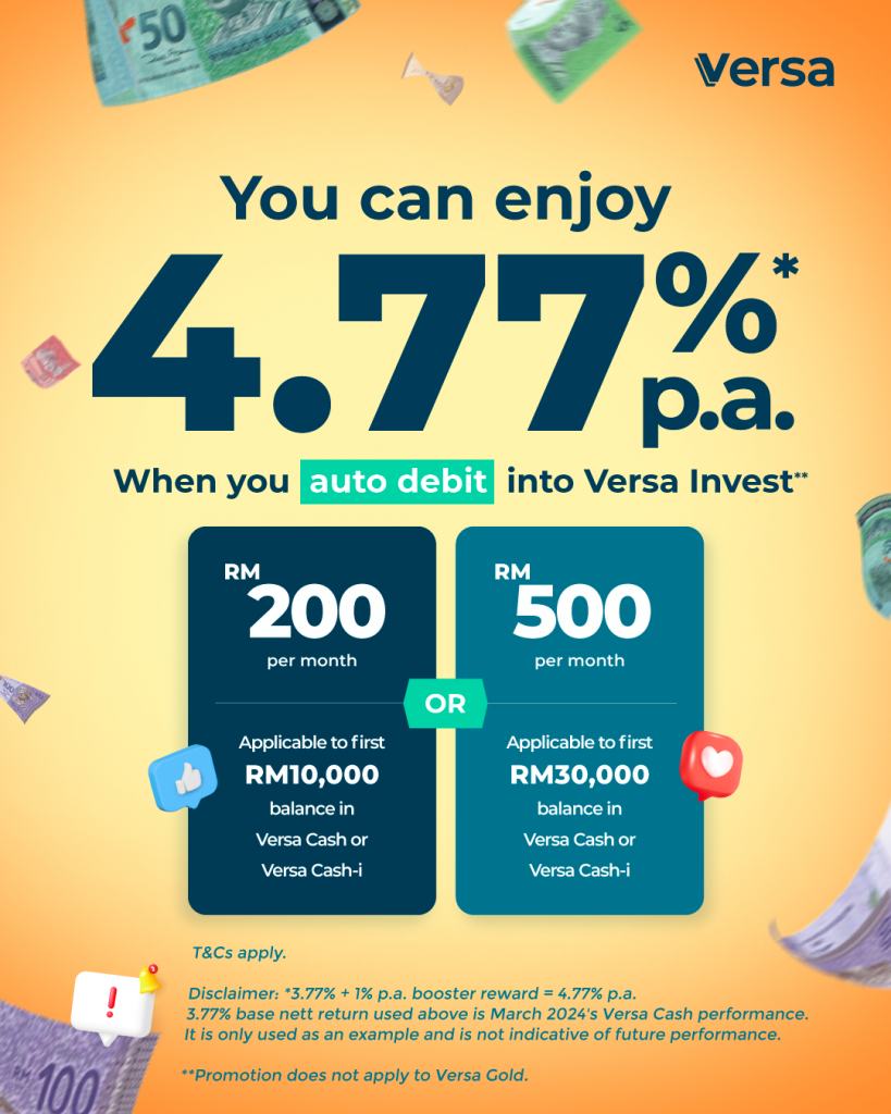 Versa’s Money Booster Campaign offers Msians higher savings interest
