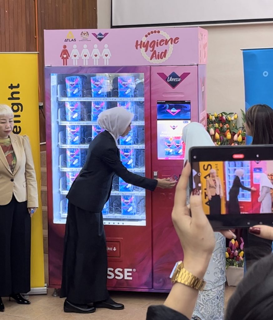ATLAS Vending provides free period pads in vending machines