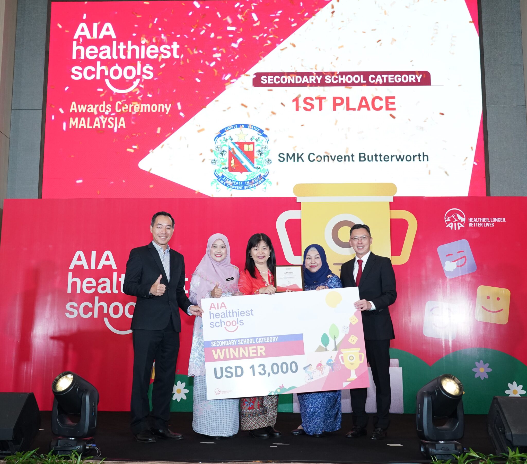 18 Schools Win RM470k in AIA Healthiest Schools Competition
