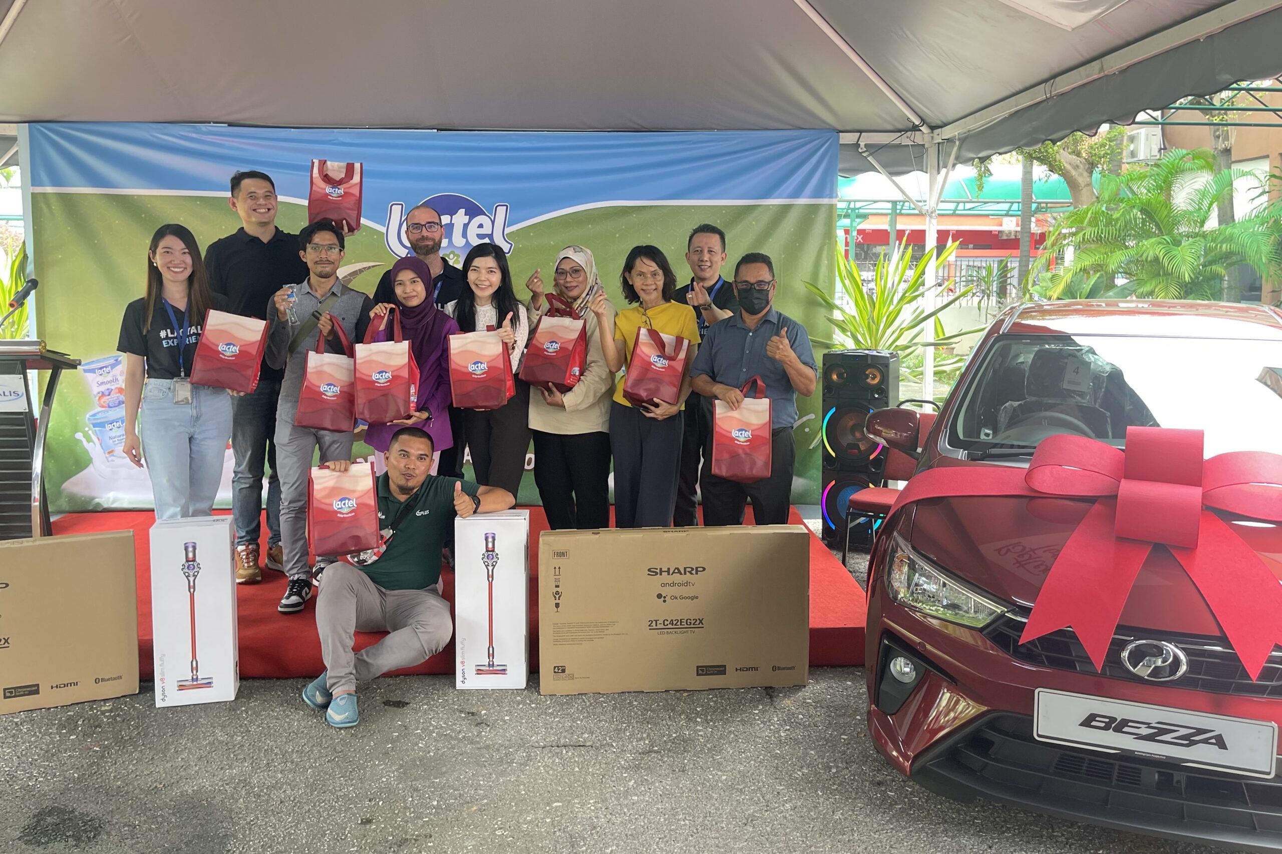 Lactel gifts 28 year old M'sian with his first car