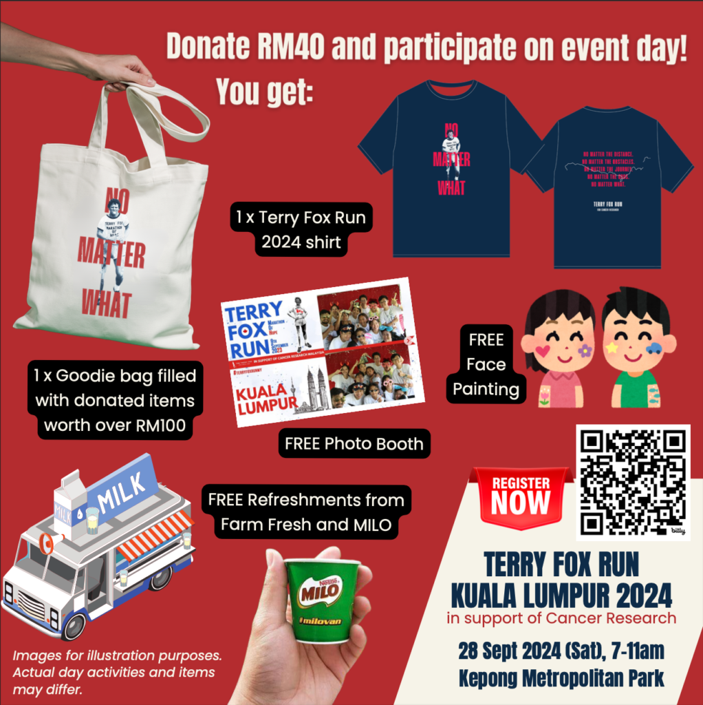 Terry Fox Run KL 2024: Join the fight against cancer!