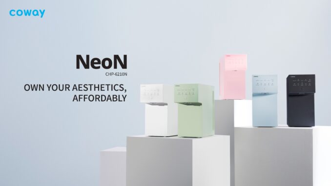 Coway has a new NeoN water purifier series and it’s stylish & affordable!