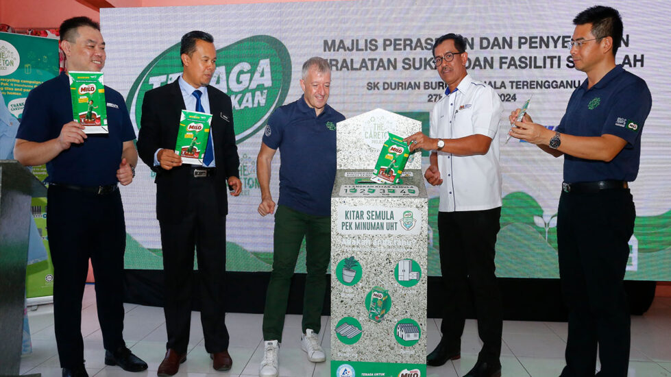 MILO recycles their used packs to give Malaysian schools new equipment