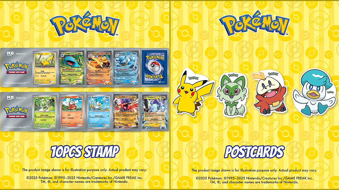 POS Malaysia releases a special stamp set for Pokemon lovers and stamp ...