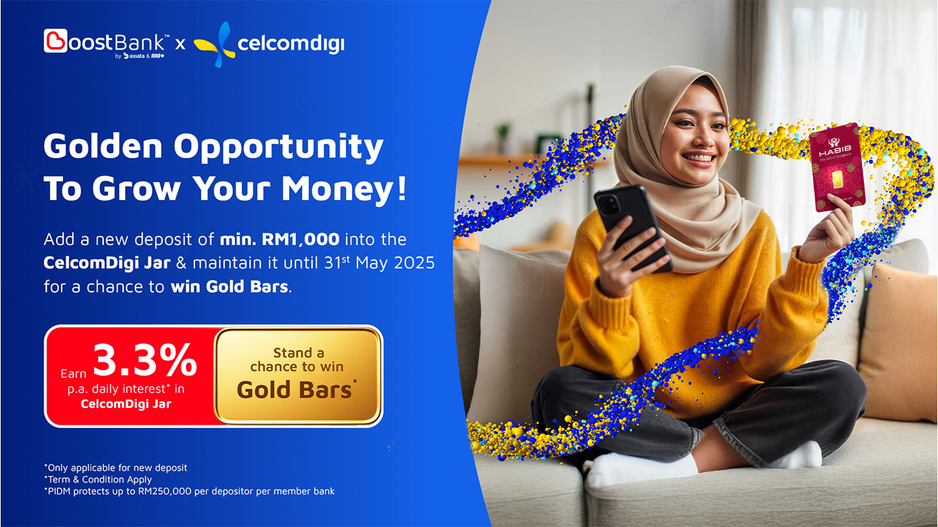 Boost Bank is giving away 42 GOLD BARS to Malaysians just for saving ...